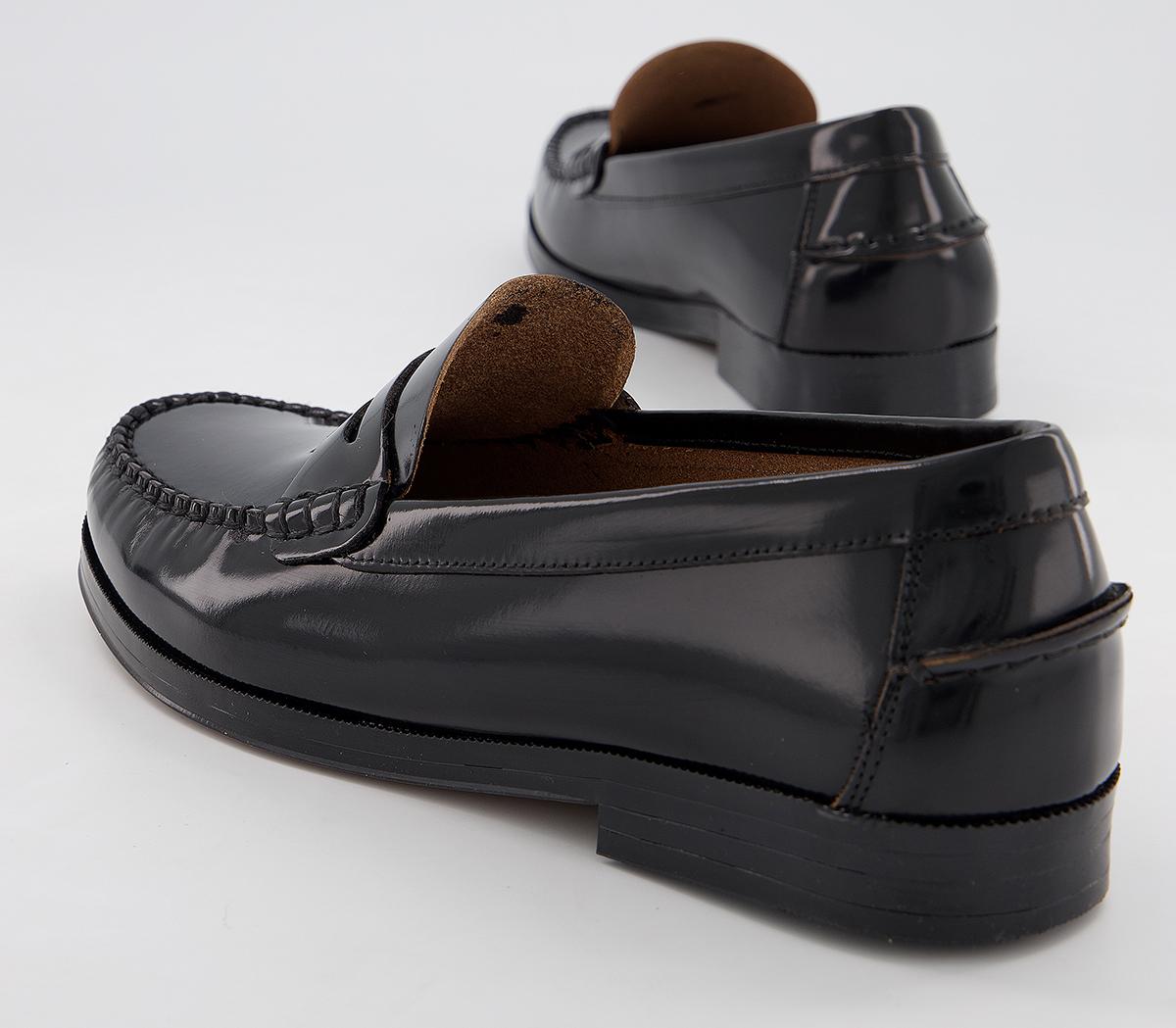 OFFICE Flight Loafers Black Box Leather - Flat Shoes for Women