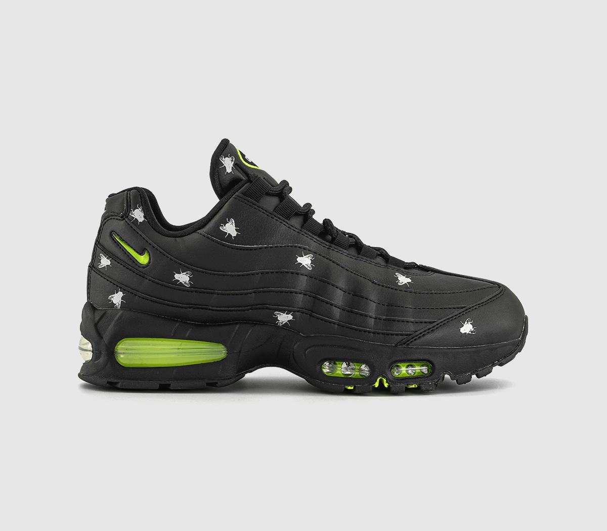 Click here for Nike Air Max 95 Halloween Trainers Black Neon Yell... prices