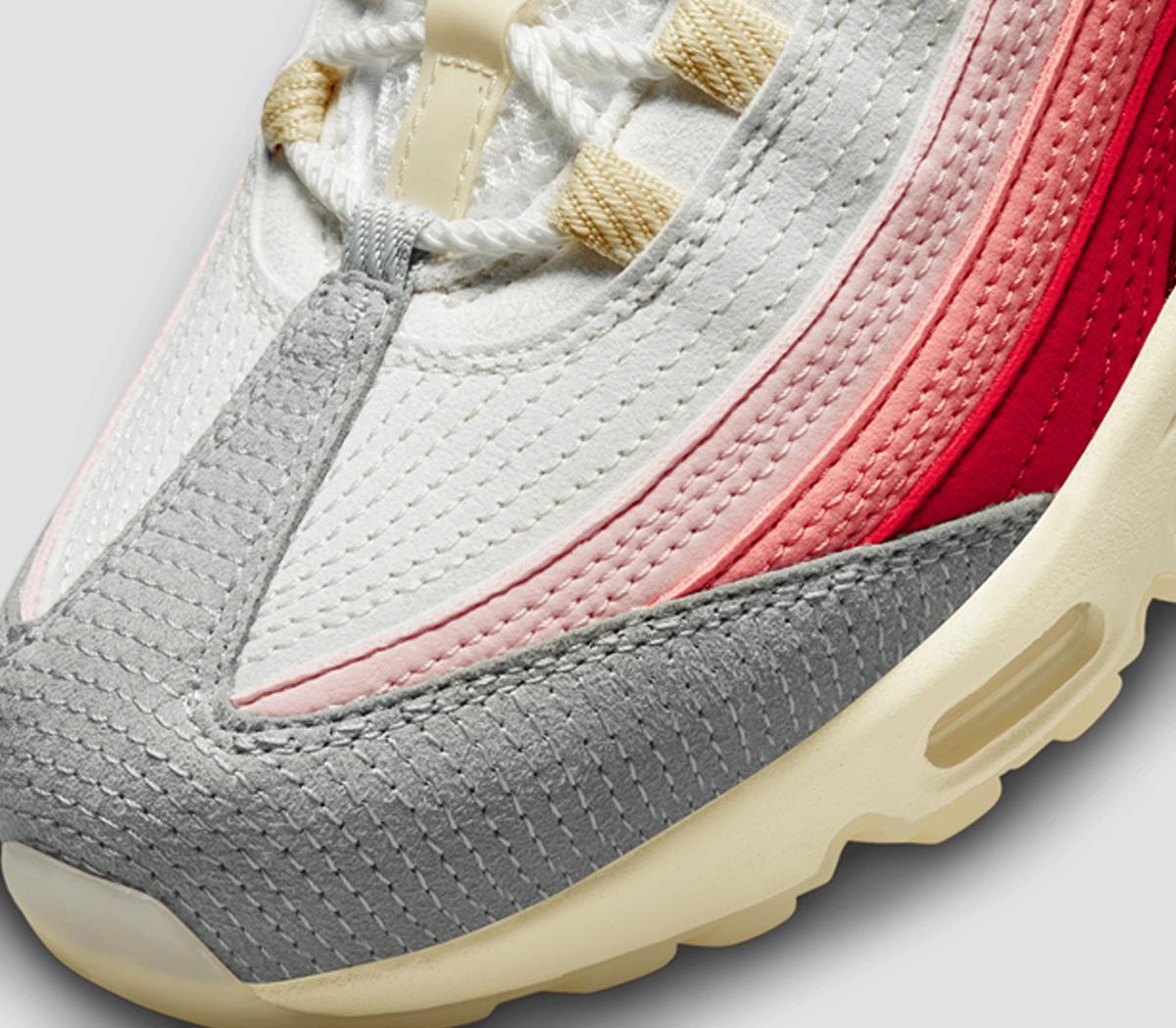 Nike Air Max 95 Trainers Team Red Summit White University Red - Unisex ...