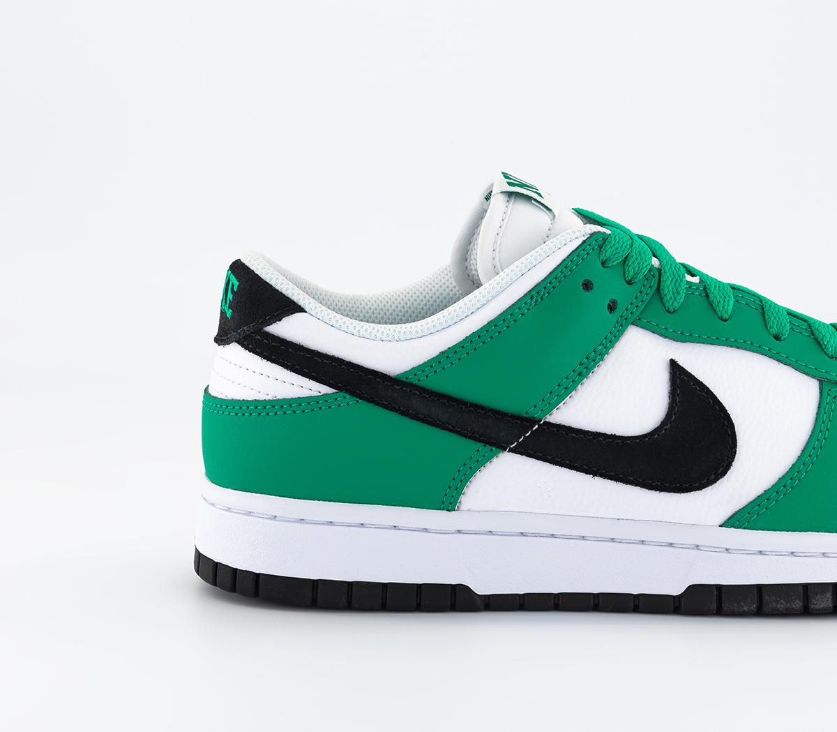 Nike Dunk Low Trainers Stadium Green Black White - Men's Trainers