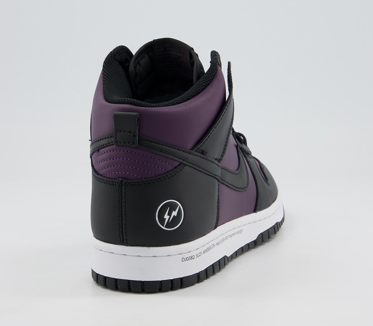 Nike Dunk Hi Trainers F Wine Black White - Unisex Sports