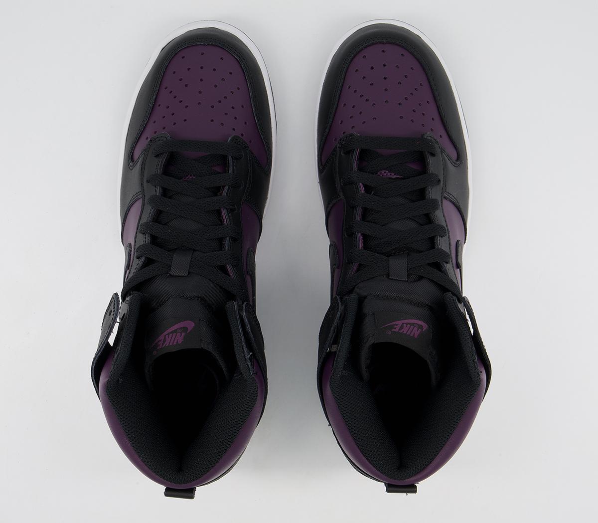 Nike Dunk Hi Trainers F Wine Black White - Unisex Sports