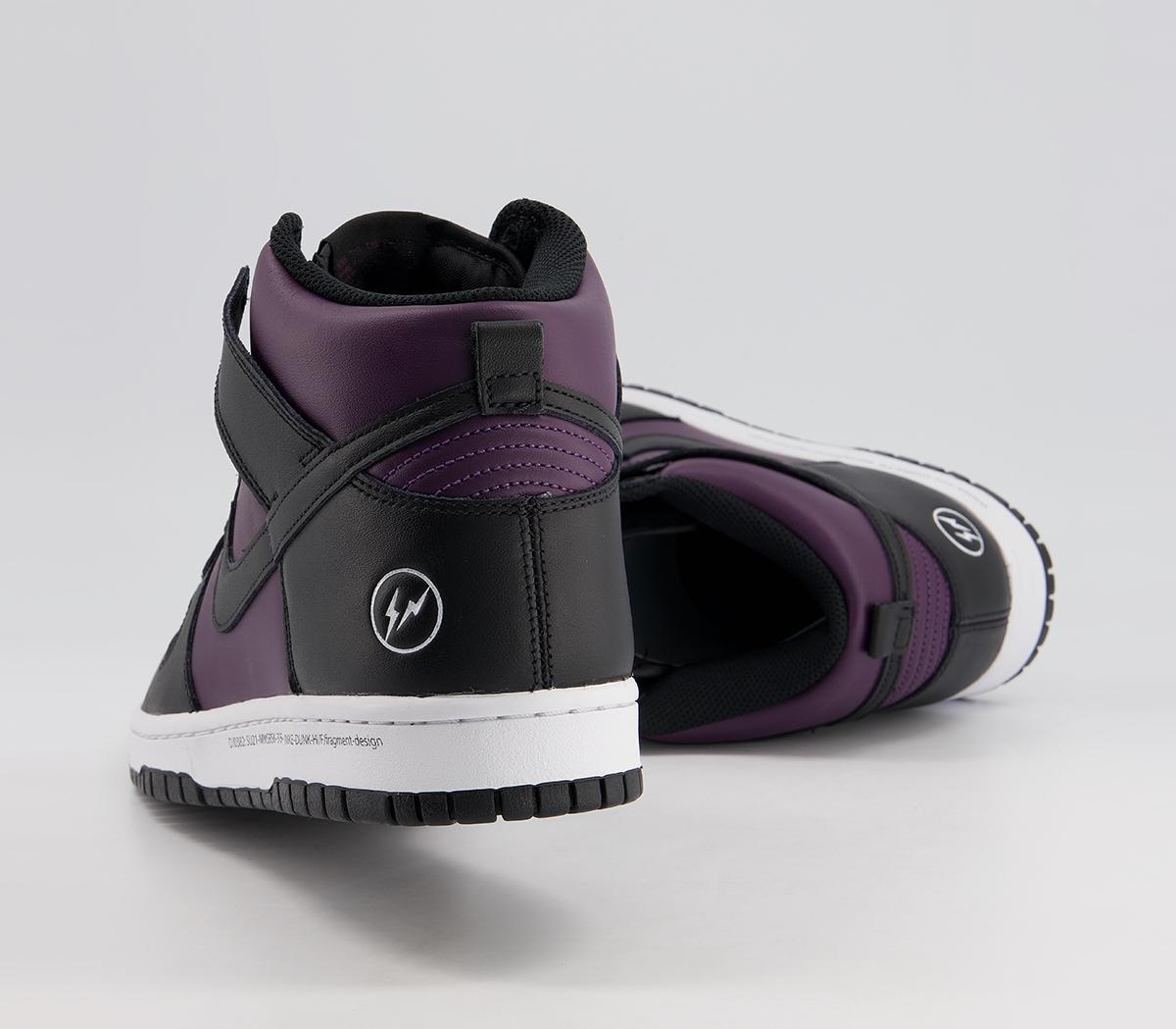 Nike Dunk Hi Trainers F Wine Black White - Unisex Sports