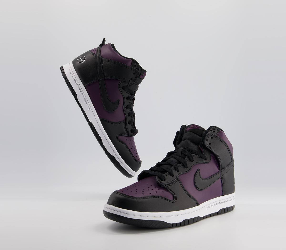 Nike Dunk Hi Trainers F Wine Black White - Unisex Sports