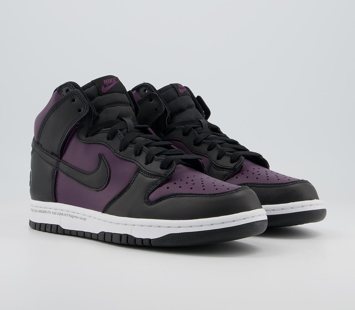 Nike Dunk Hi Trainers F Wine Black White - Unisex Sports