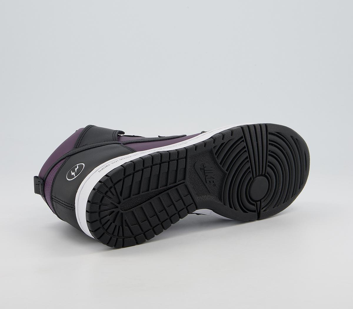 Nike Dunk Hi Trainers F Wine Black White - Unisex Sports