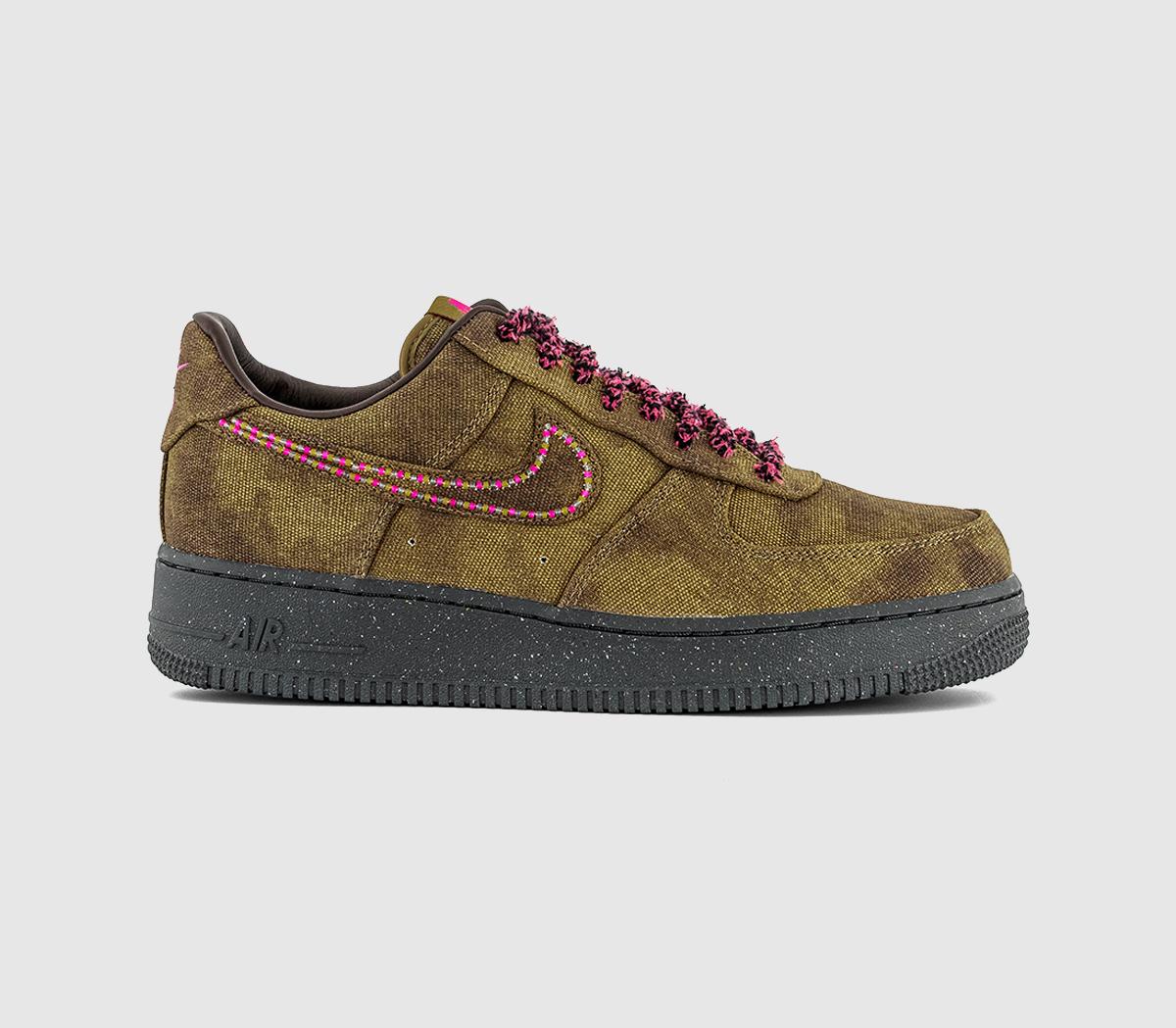 Click here for Nike Air Force 1 07 Trainers Boucle Desert Moss Fi... prices