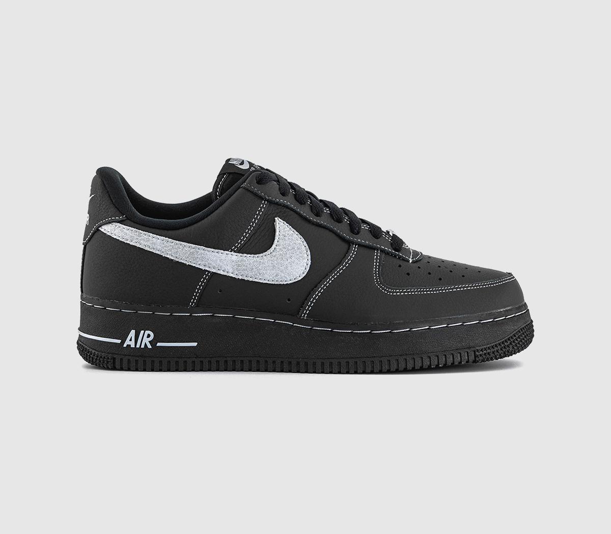 Click here for Nike Mens Air Force 1 07 Trainers Black Wolf Grey... prices