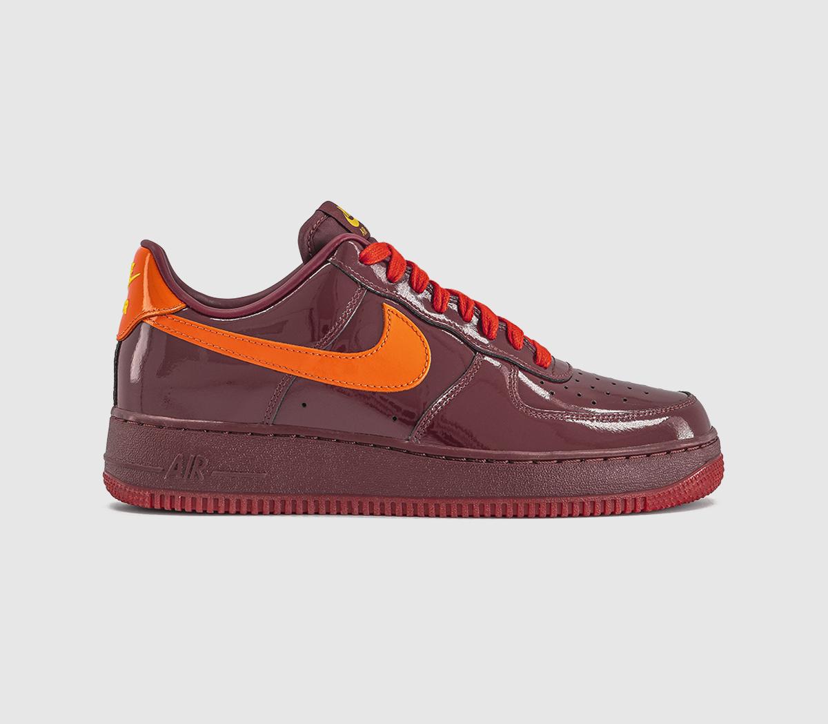 Click here for Nike Mens Air Force 1 07 Trainers Dark Team Red Un... prices