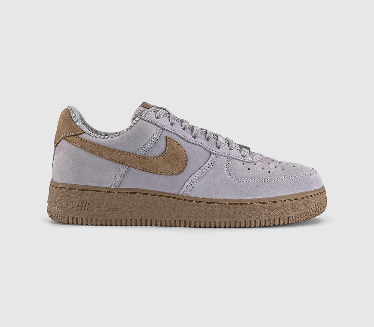Click here for Nike Mens Air Force 1 07 Trainers Silver Lilac Tau... prices