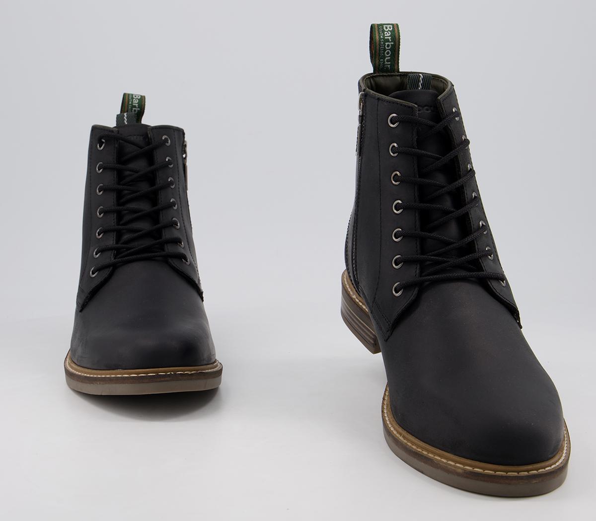 Barbour Seaham Lace Up Boots Black - Men’s Boots