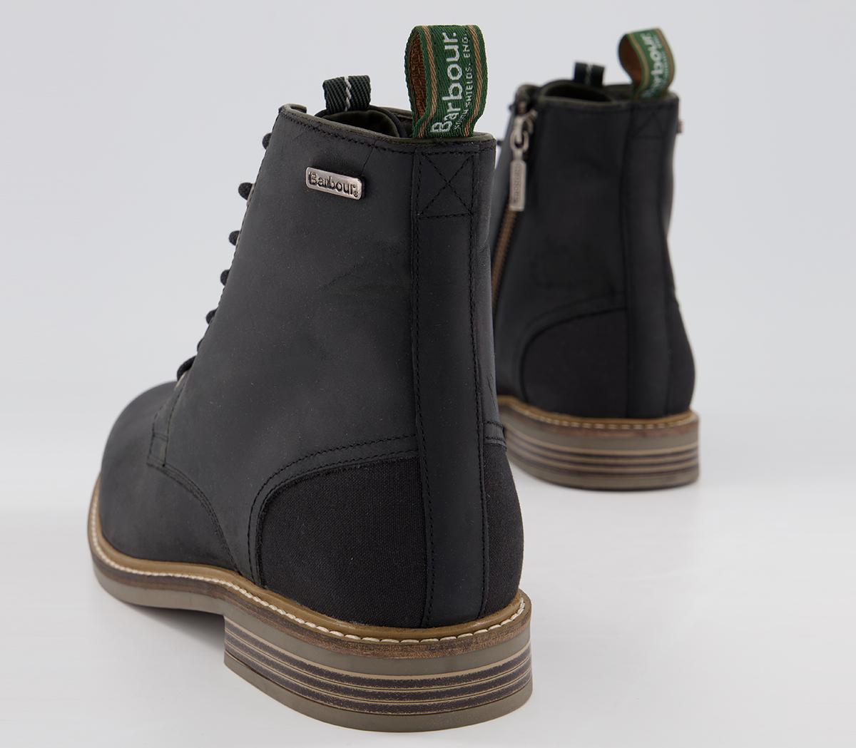 Barbour Seaham Lace Up Boots Black - Men’s Boots