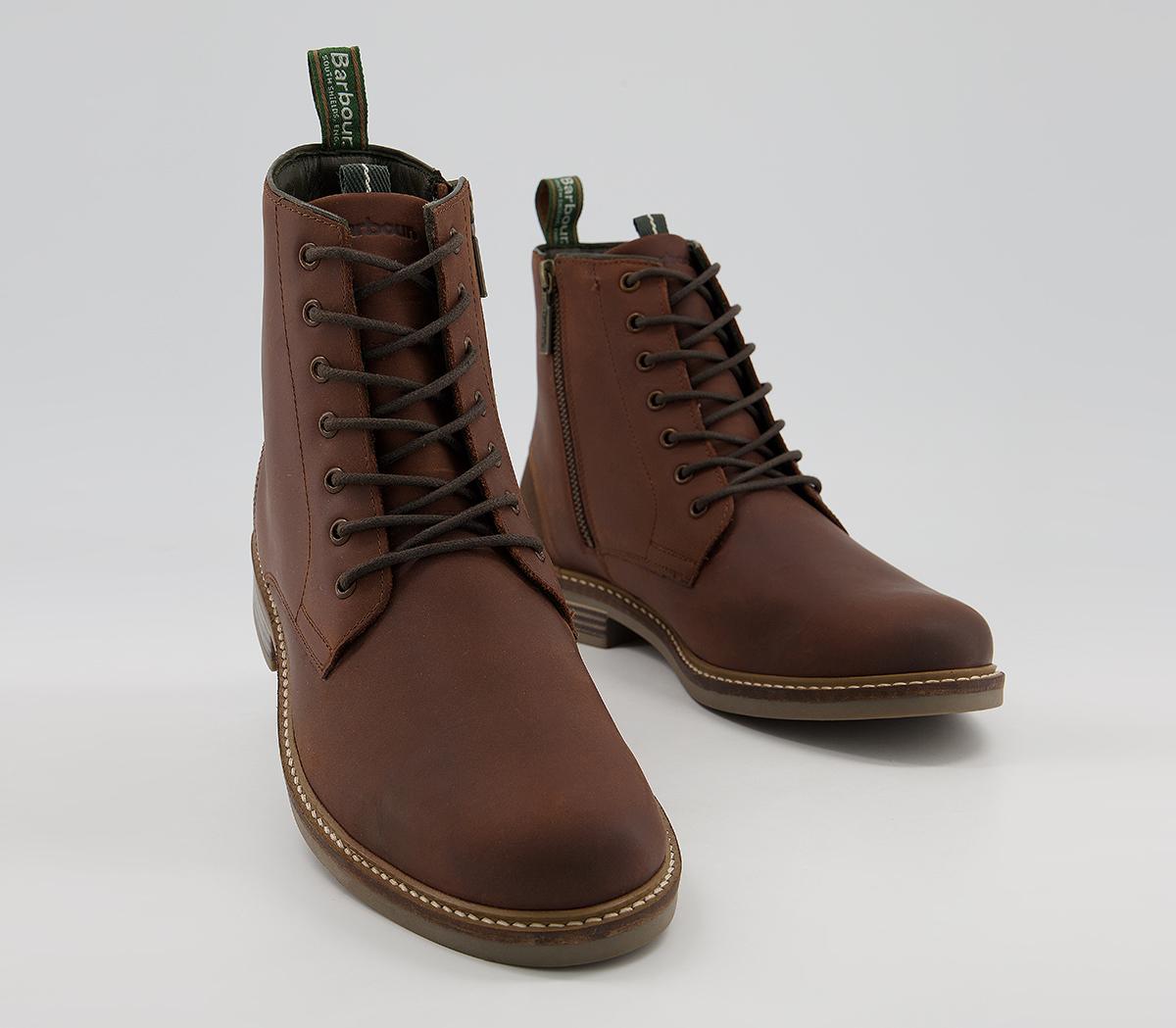 Barbour Seaham Lace Up Boots Brown - Men’s Boots