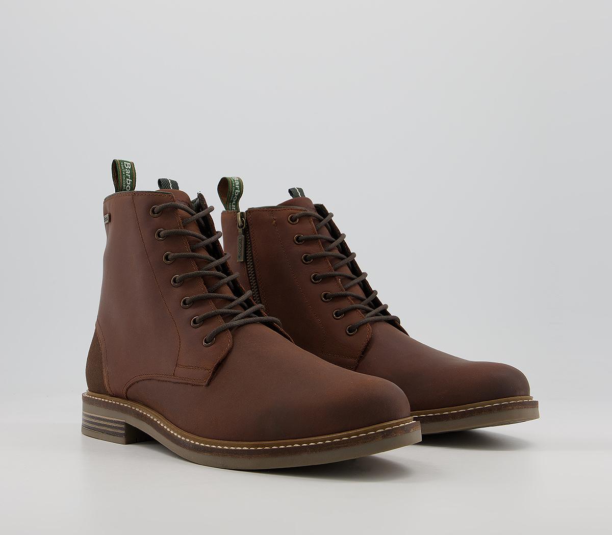 Barbour Seaham Lace Up Boots Brown - Men’s Boots