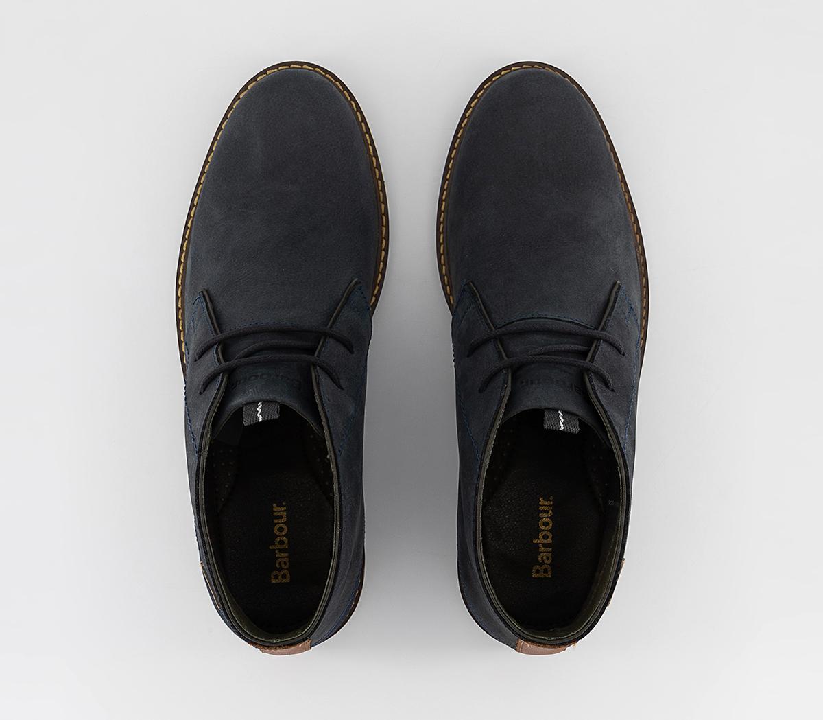 Barbour Readhead Chukka Boots Navy - Men’s Boots