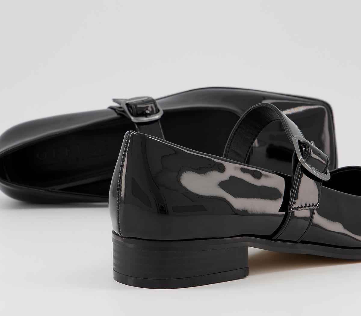 OFFICE Finchley Mary Jane Flats Black Patent - Flat Shoes for Women