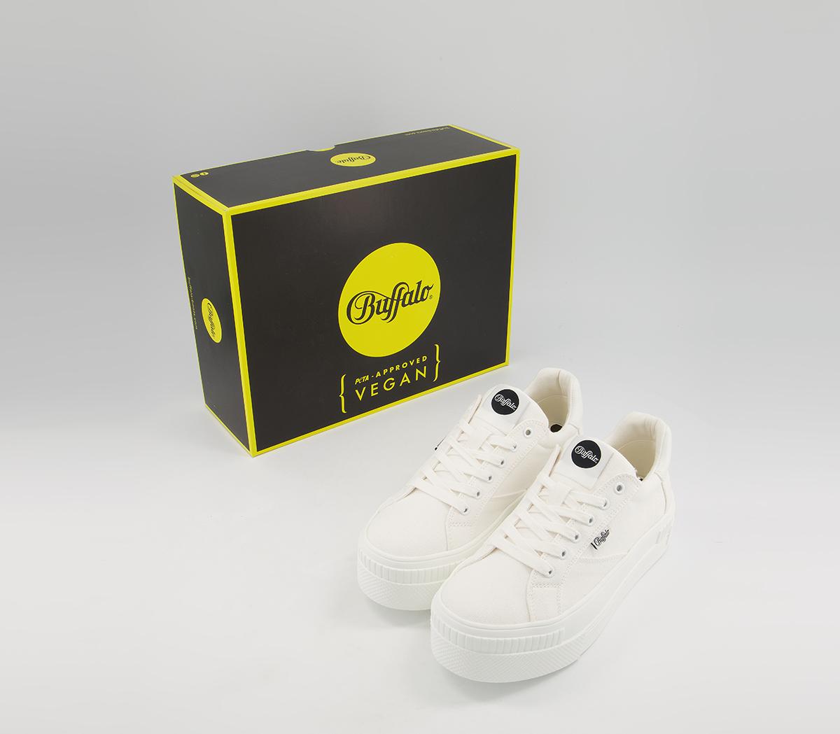 Buffalo Paired Trainers White - Flat Shoes for Women