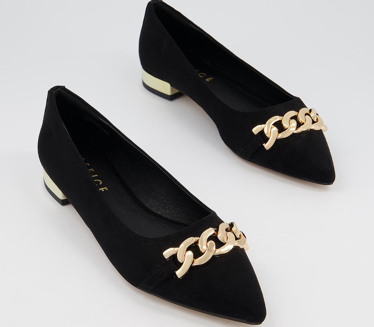 OFFICE Fairness Feature Pointed Flat Shoes Black - Flat Shoes for Women