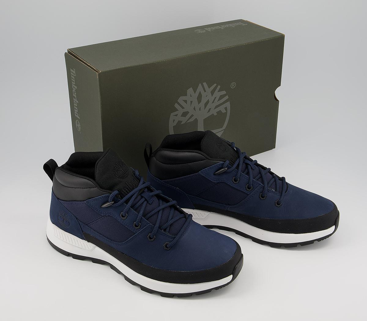 Timberland Eurosprint Trekker Super Ox Boots Navy Nubuck - Mens Shoes