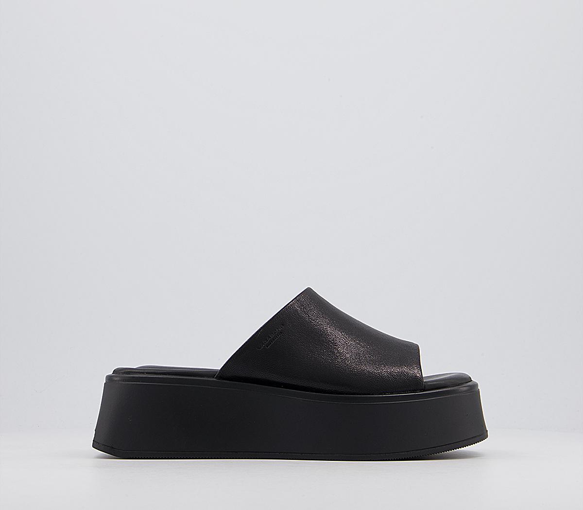 Vagabond Shoemakers Courtney Slides Black - Women’s Sandals