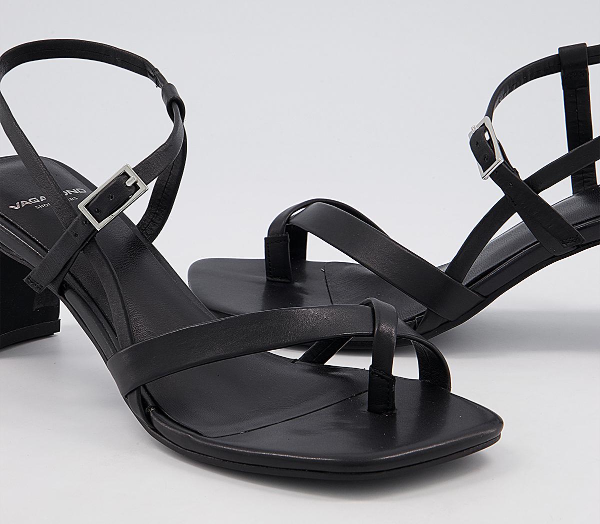 Vagabond Shoemakers Luisa Cut Out Heels Black - Mid Heels
