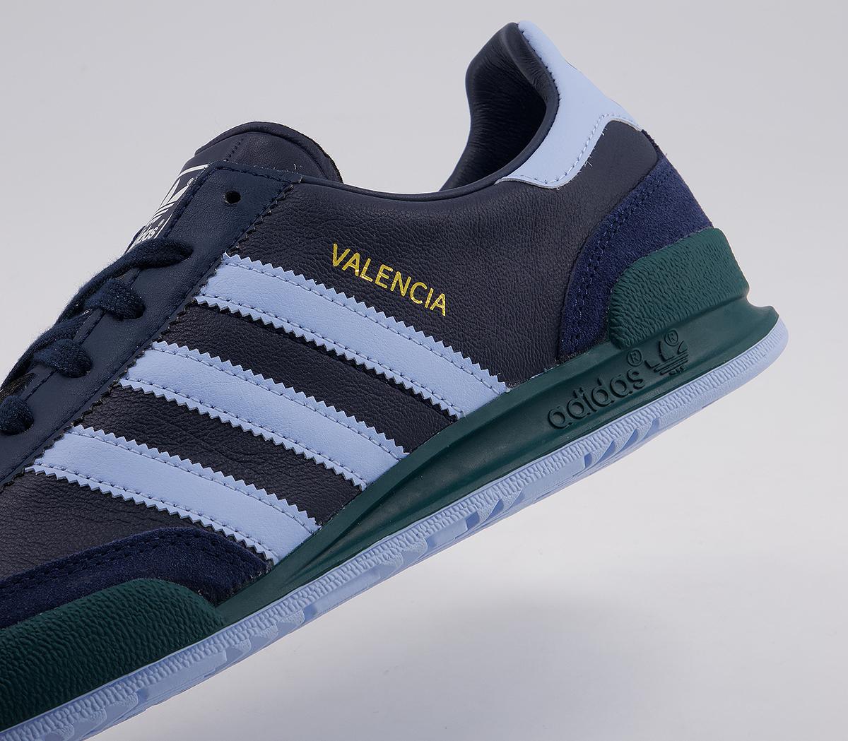 adidas Valencia Trainers Core Navy Halo Blue Green - Unisex Sports