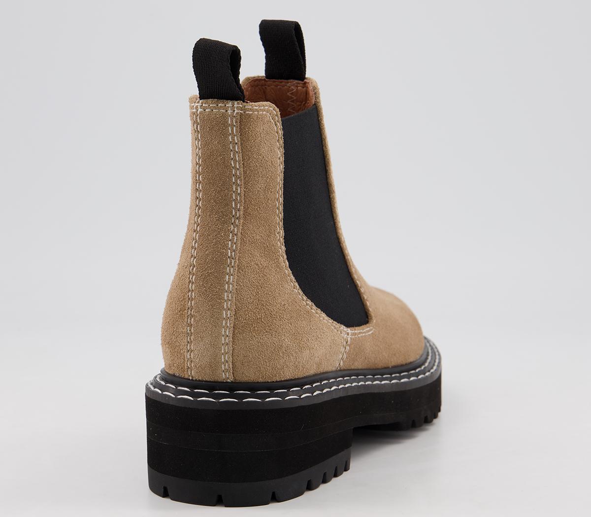 Alias Mae Rome Chelsea Boots Cream Suede - Women's Ankle Boots