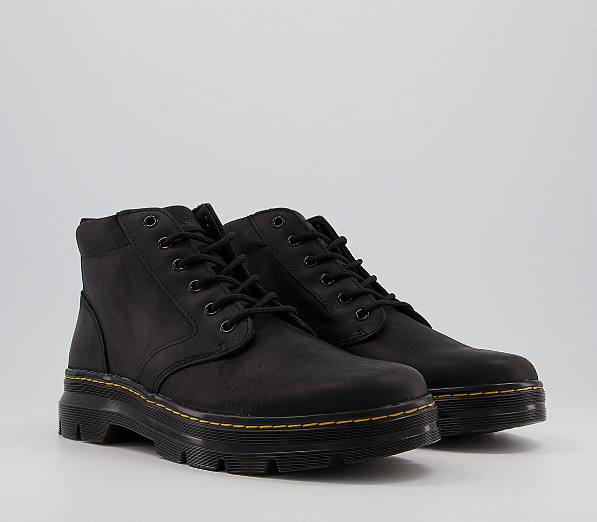 Dr. Martens Bonny Leather Boots Black Wyoming - Men's Casual Shoes