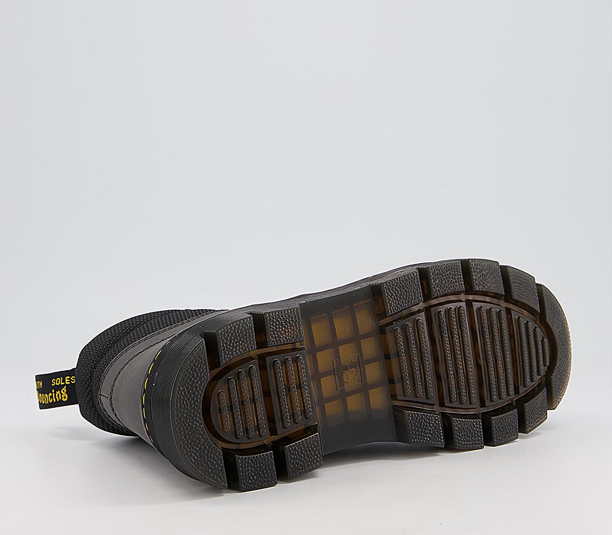 Dr. Martens Rakim 6 Eye Boots Black Leather - Men's Casual Shoes