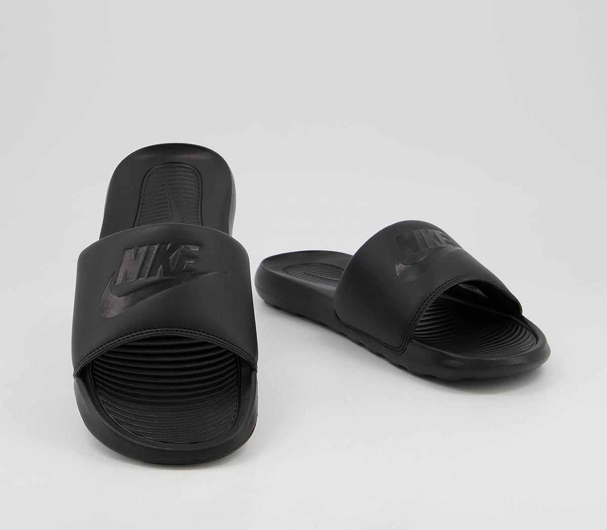 Nike Victori One Sliders Black Black F - Women’s Sandals