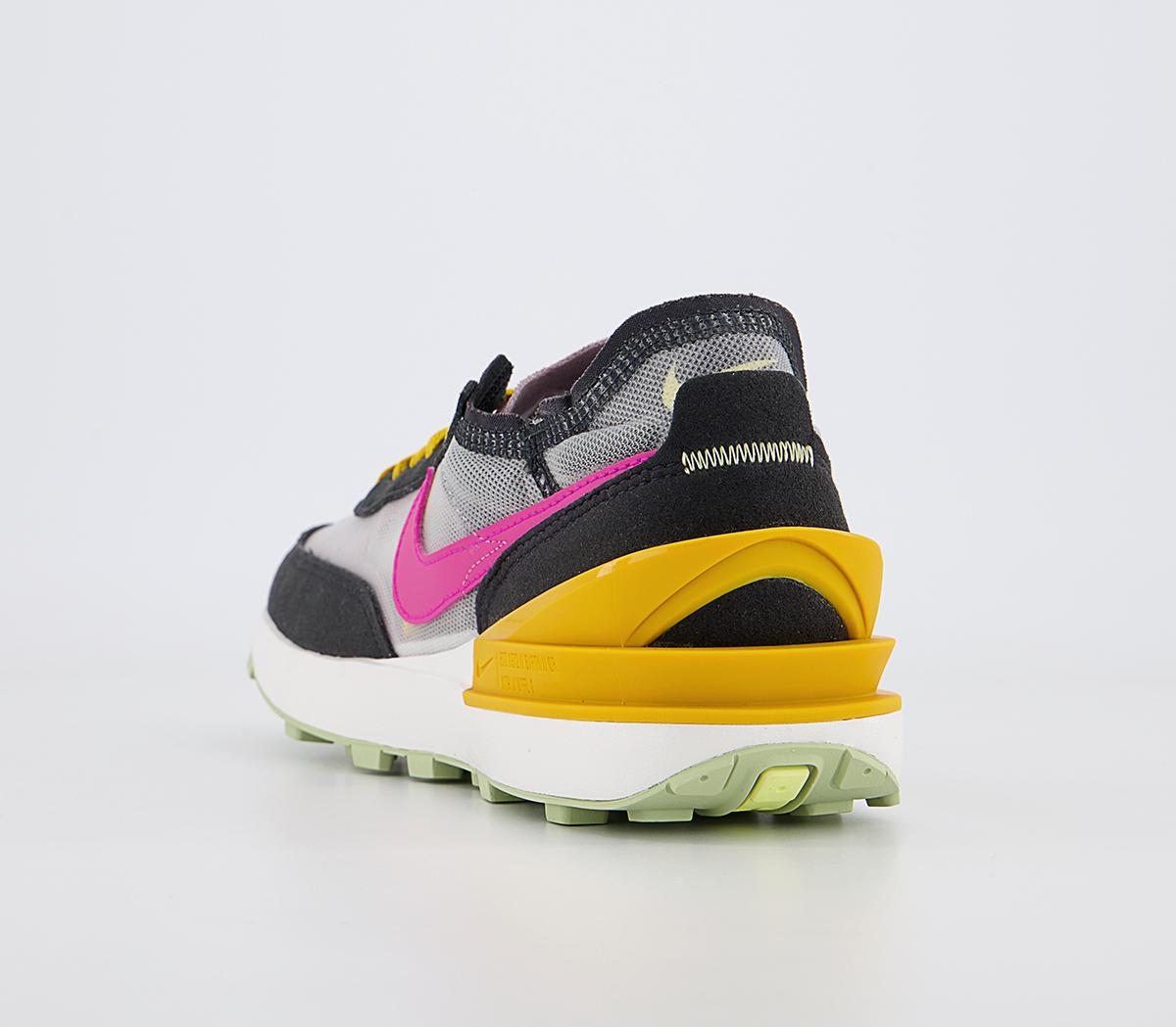Nike Nike Waffle One Trainers Off Noir Pink Prime Summit White - Women ...
