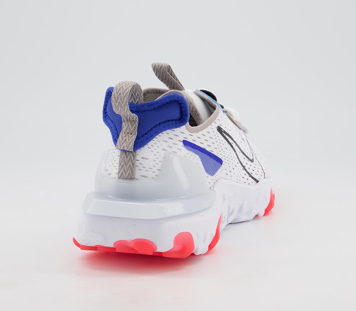 Nike Nike React Vision Trainers White Saturn Gold Racer Blue Crimson ...