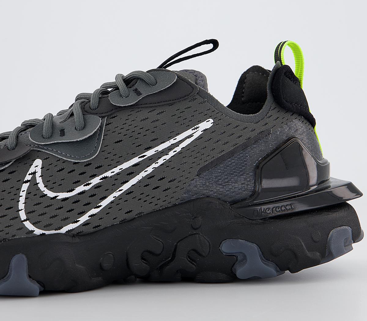 Nike Nike React Vision Trainers Iron Grey White Volt Black - Men's Trainers