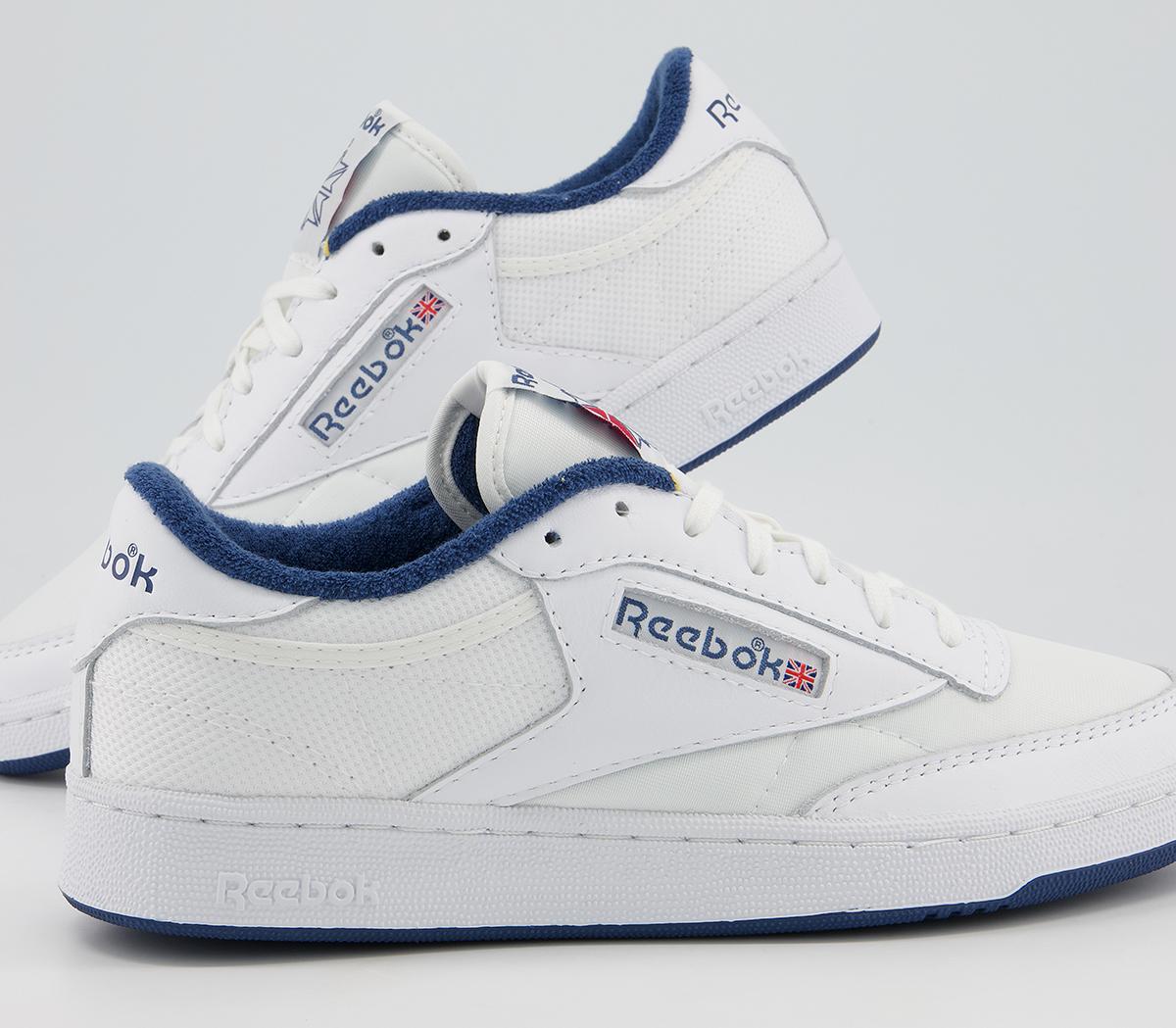 Reebok Club C 1985 Tv Trainers White Blue - Unisex Sports