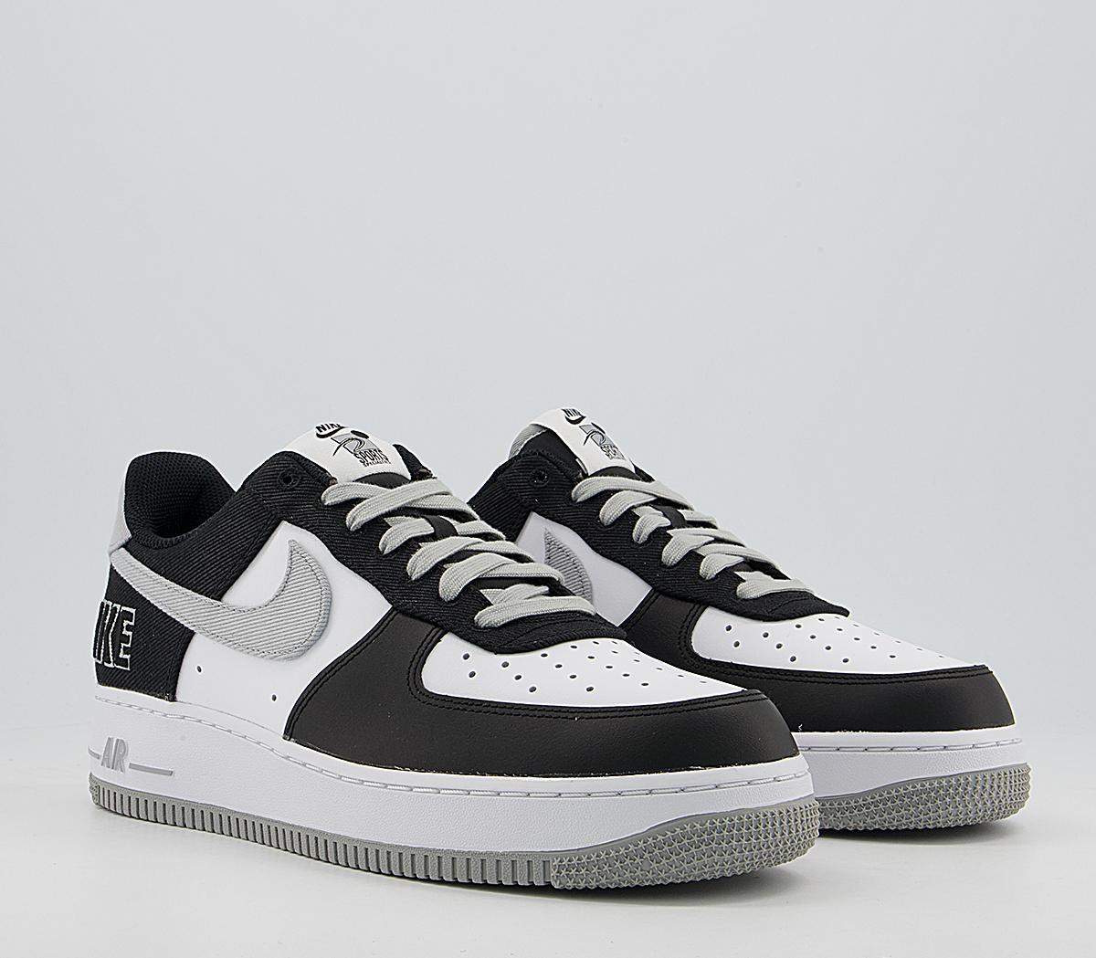 Nike Air Force 1 Lv8 Trainers Black Silver White Pine Green Silver ...