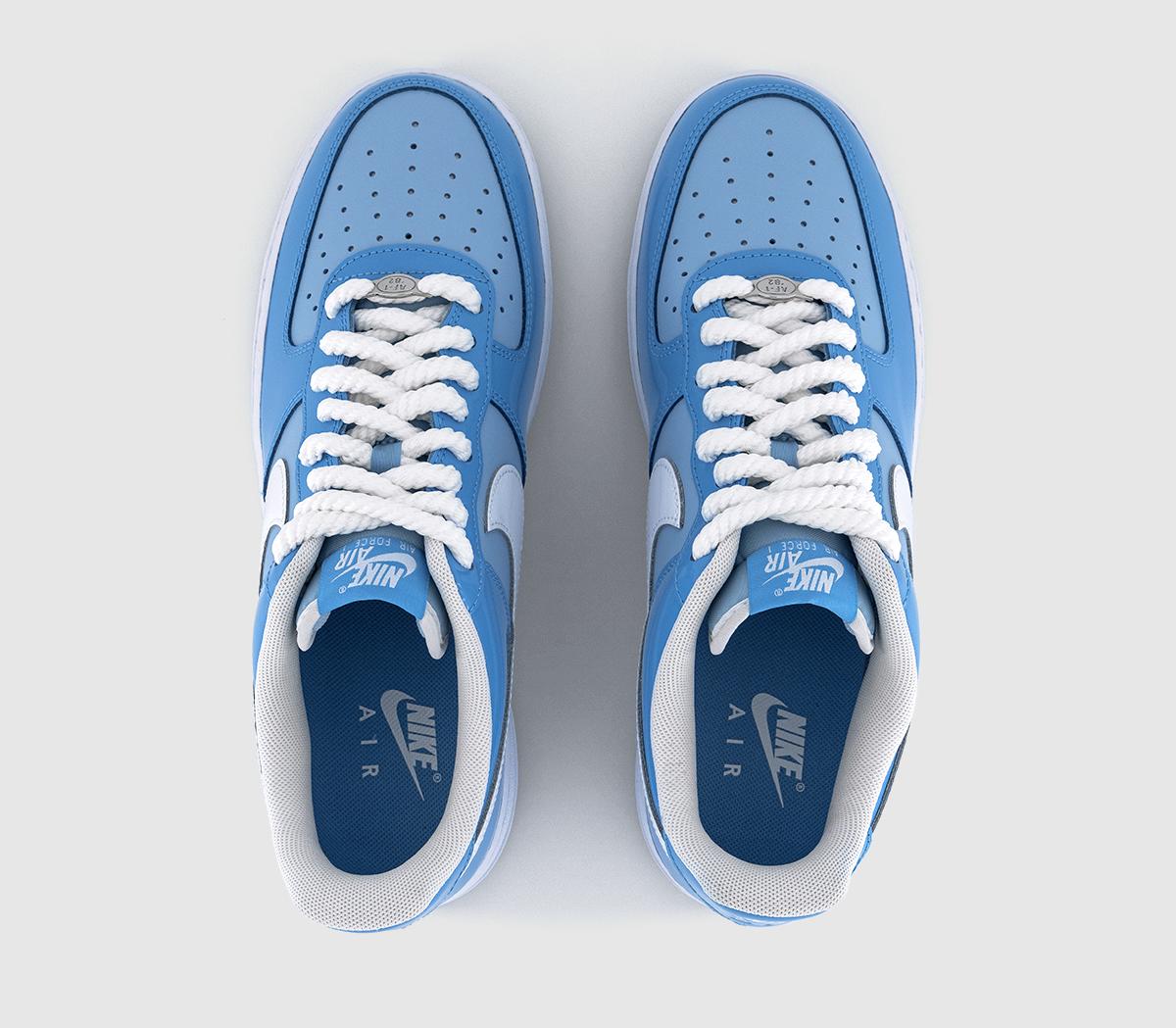 Nike Air Force 1 LV8 Psychic Blue White University Blue - Nike Air Force 1