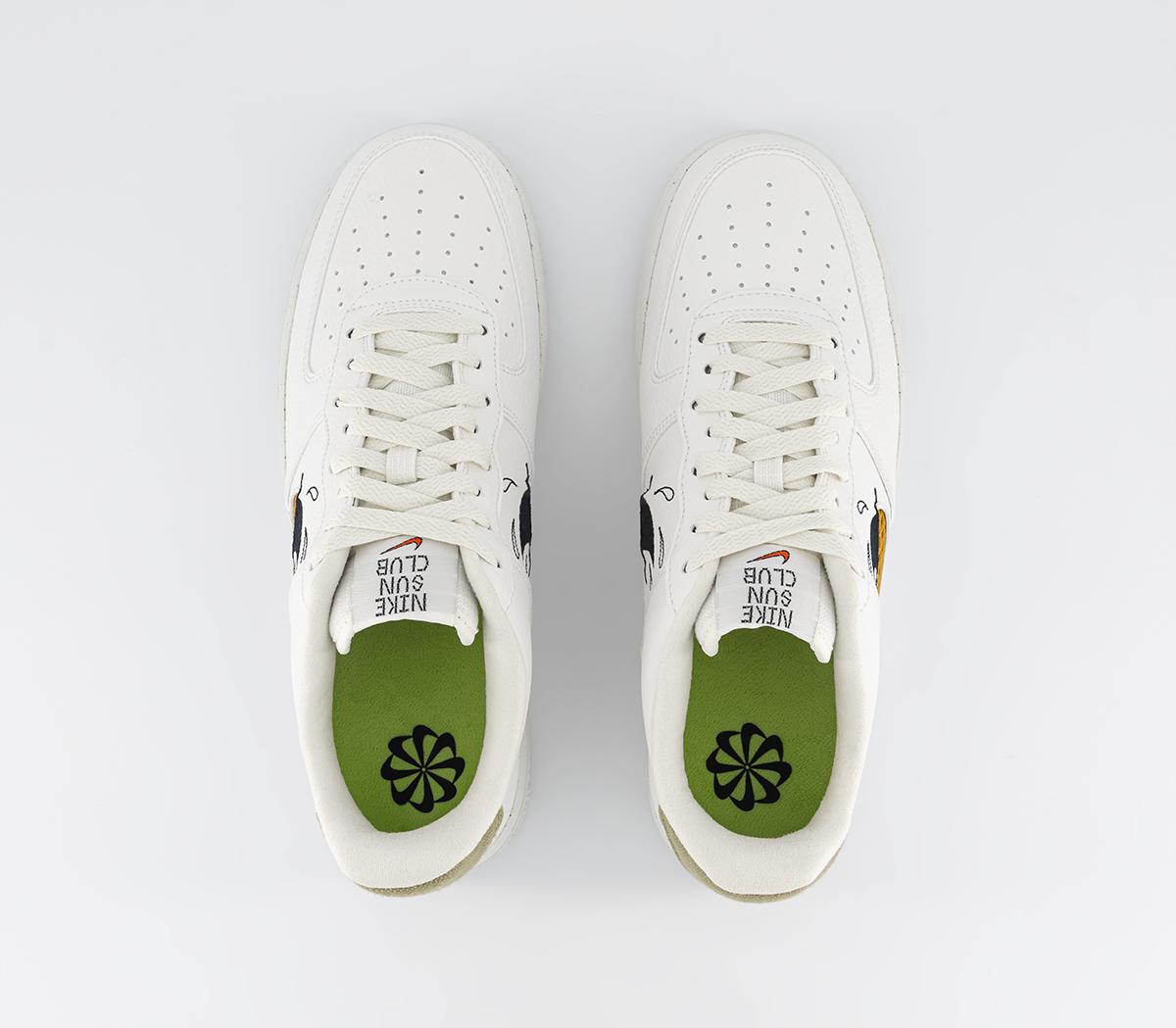 Nike Air Force 1 Lv8 Trainers Sail Sanded Gold Black Wheat Grass - Nike ...