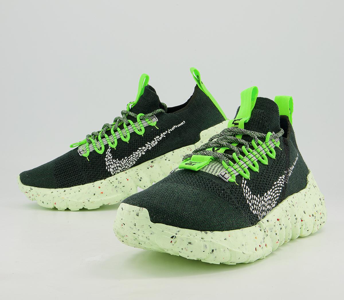 Nike Space Hippie 01 Trainers Carbon Green White Electric Green - Men’s ...