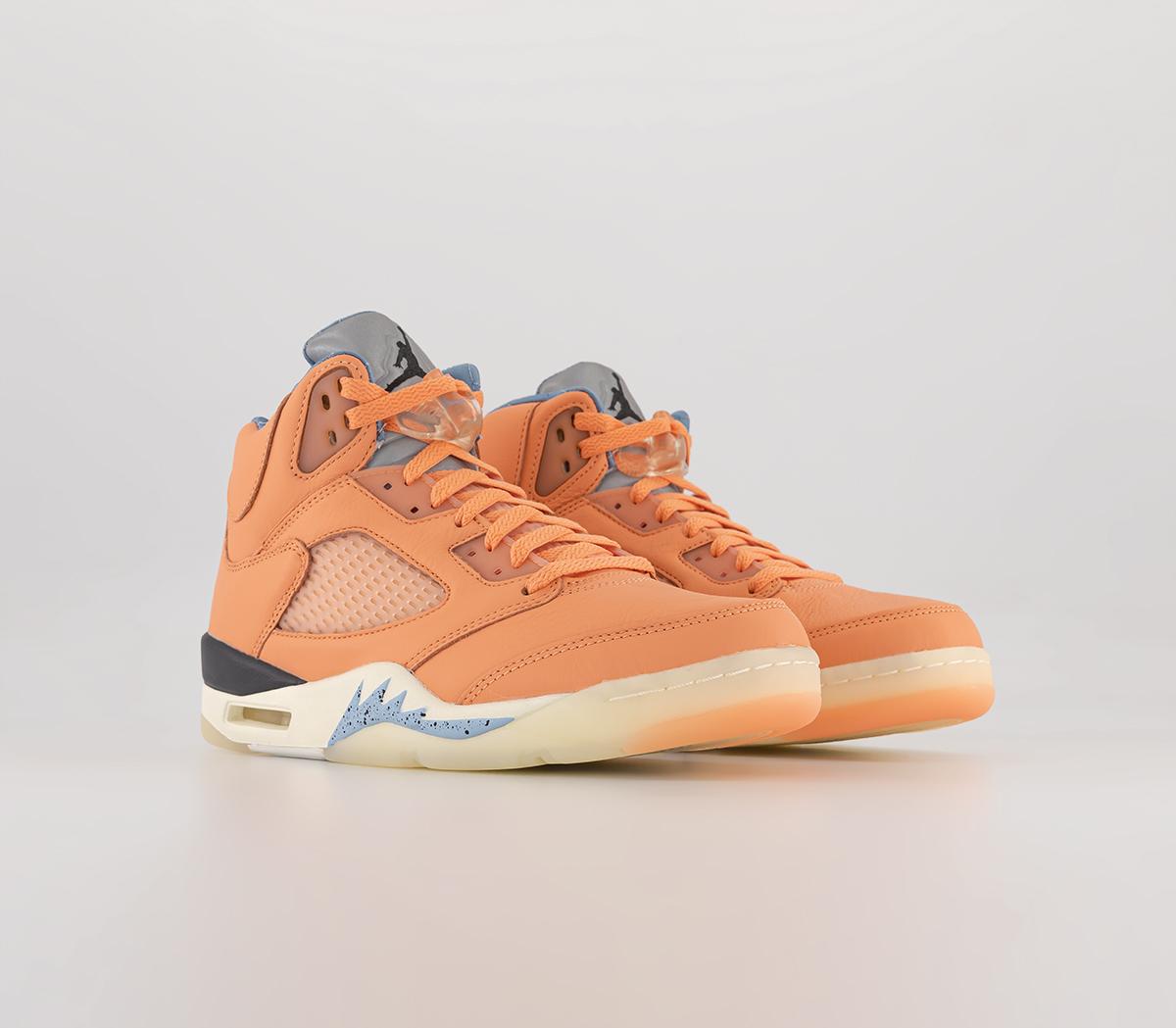 Jordan Air Jordan 5 Trainers Crimson Bliss Leche Blue Sail - Men's Trainers