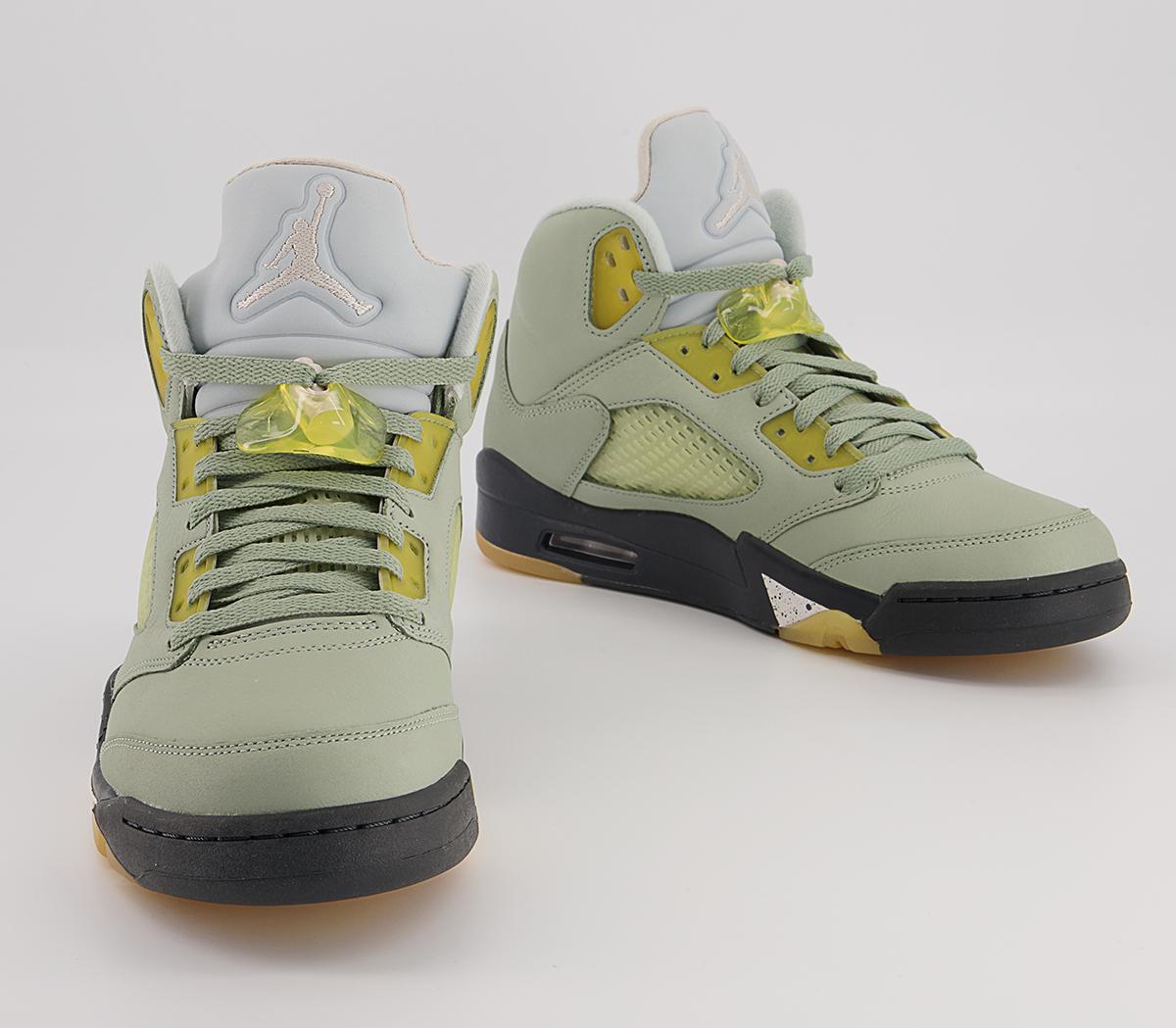 Jordan Air Jordan 5 Trainers Jade Horizon Pink Glaze Light Silver ...