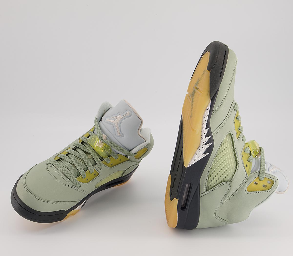 Jordan Air Jordan 5 Trainers Jade Horizon Pink Glaze Light Silver ...