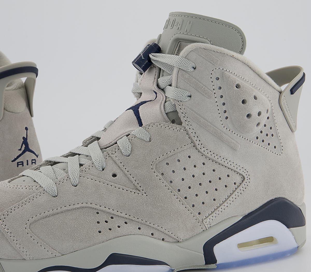 Jordan Air Jordan 6 Trainers Magnet Dark Magnet Grey - Men's Trainers