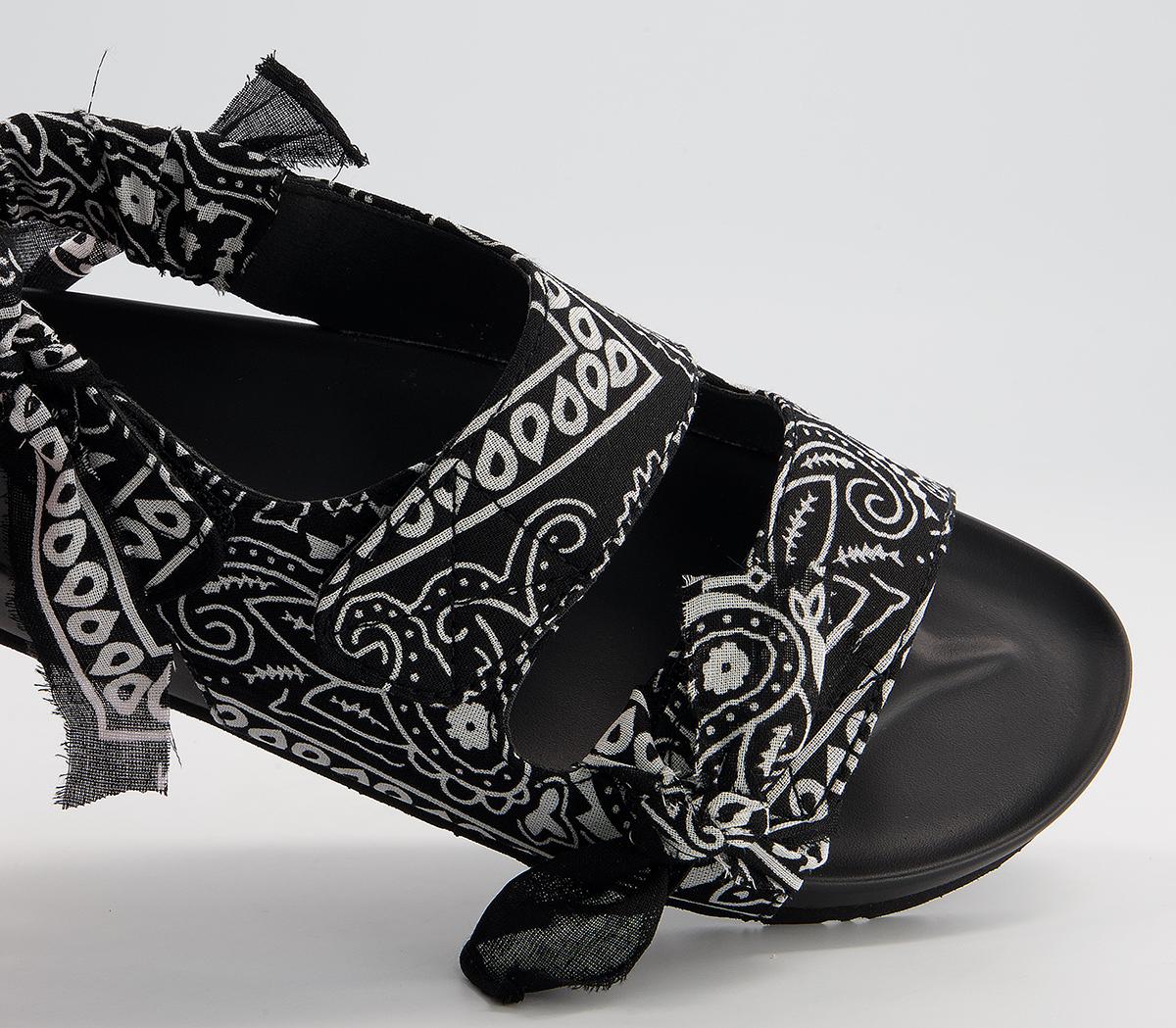 Arizona Love Apache Bandana Sandals Black - Women’s Sandals