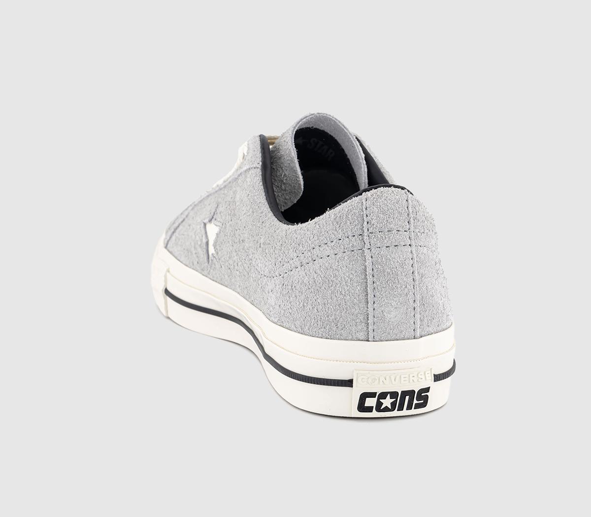 Converse One Star Pro Trainers Ash Grey Egret Blackk - Unisex Sports
