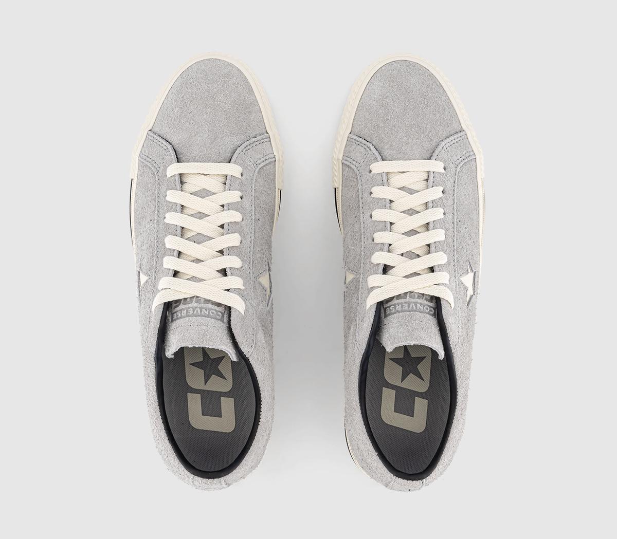 Converse One Star Pro Trainers Ash Grey Egret Blackk - Unisex Sports