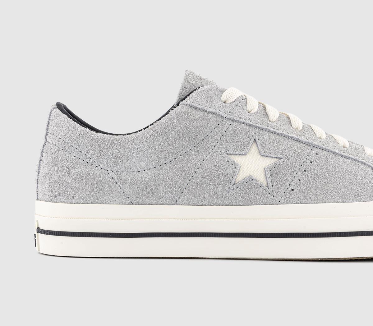 Converse One Star Pro Trainers Ash Grey Egret Blackk - Unisex Sports