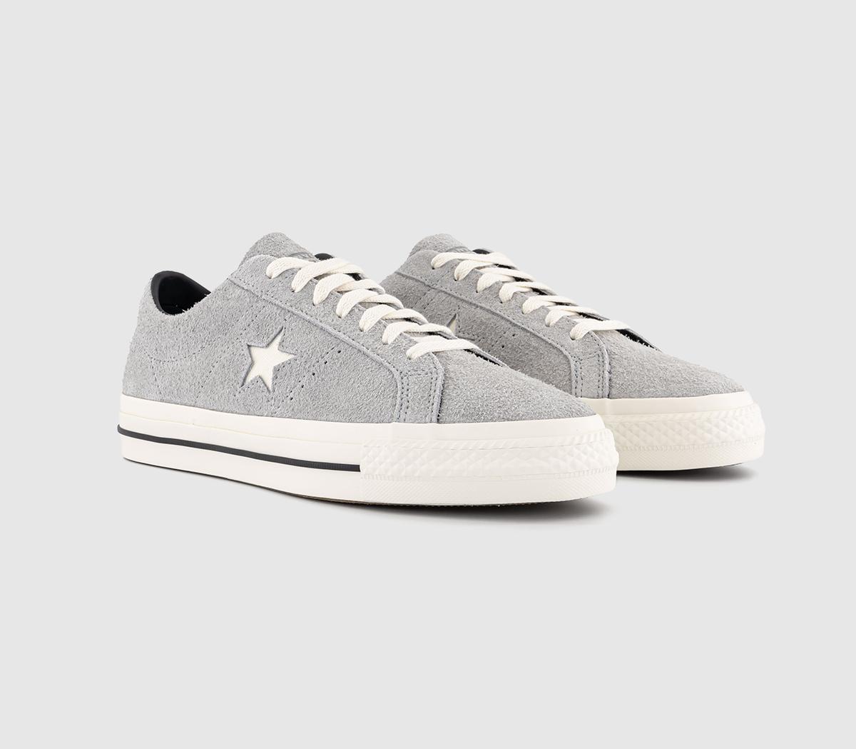 Converse One Star Pro Trainers Ash Grey Egret Blackk - Unisex Sports