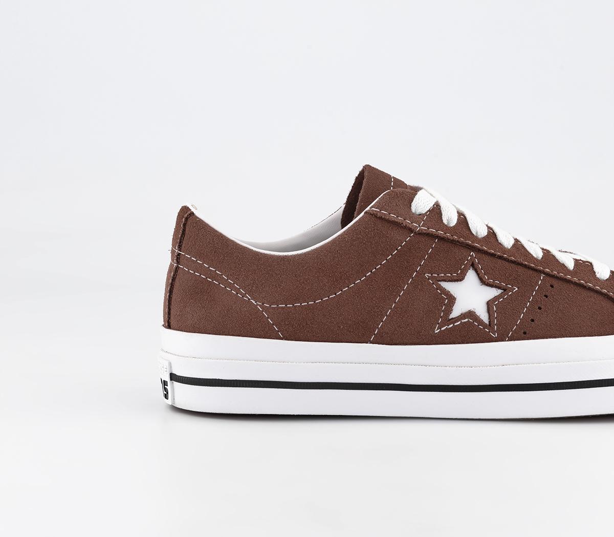 Converse One Star Pro Trainers Red Oak - Men's Trainers