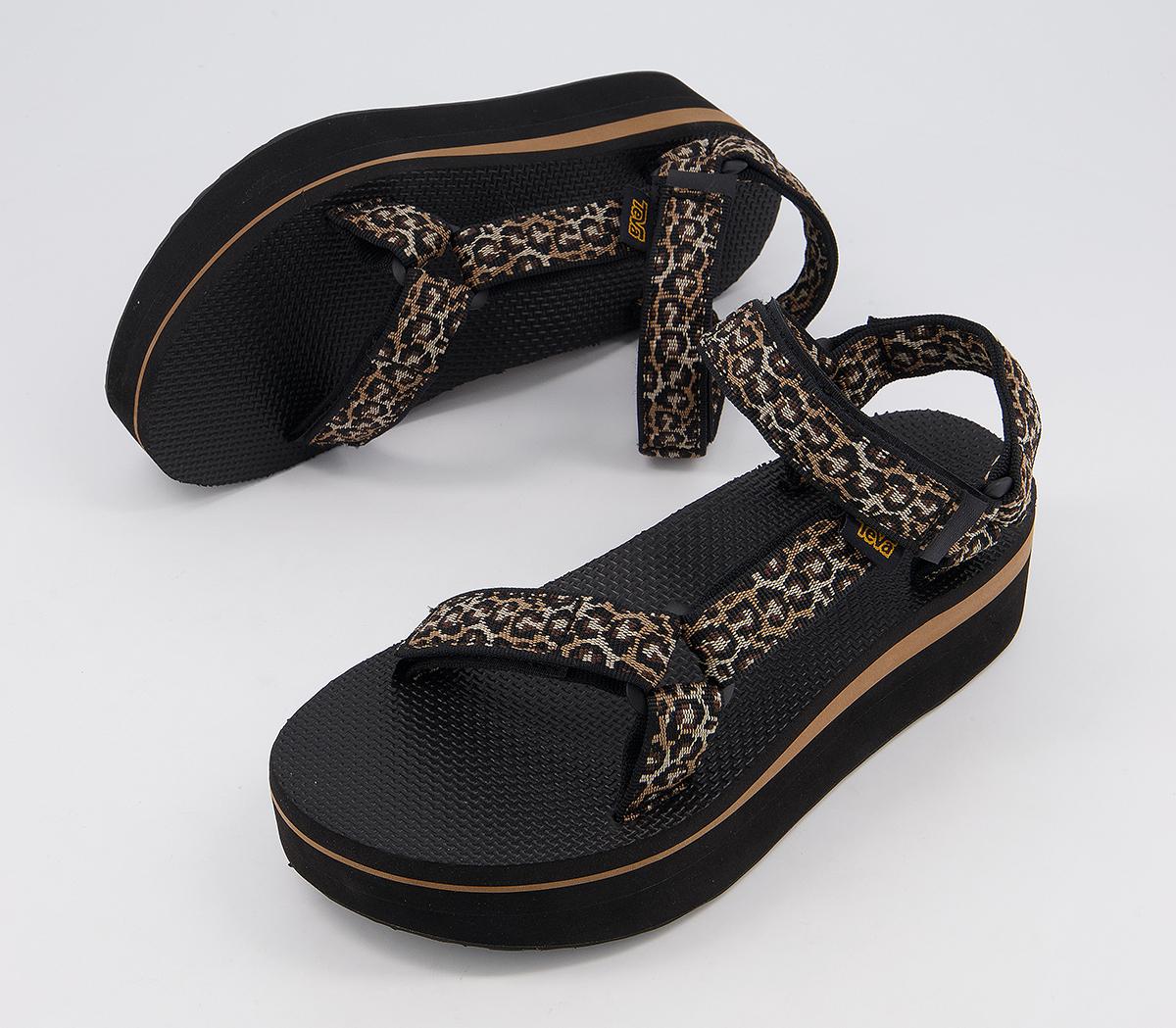 Teva Flatform Universal Sandals Leopard - Women’s Sandals