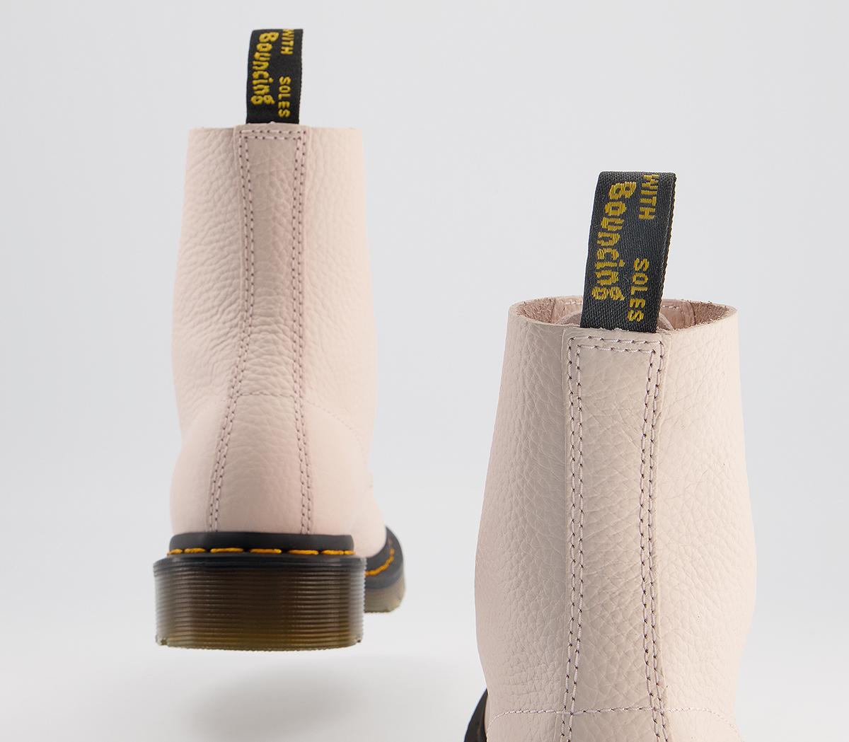 Dr. Martens 1460 Iridescent Hardware Boots Shell Pink - Women's Ankle Boots